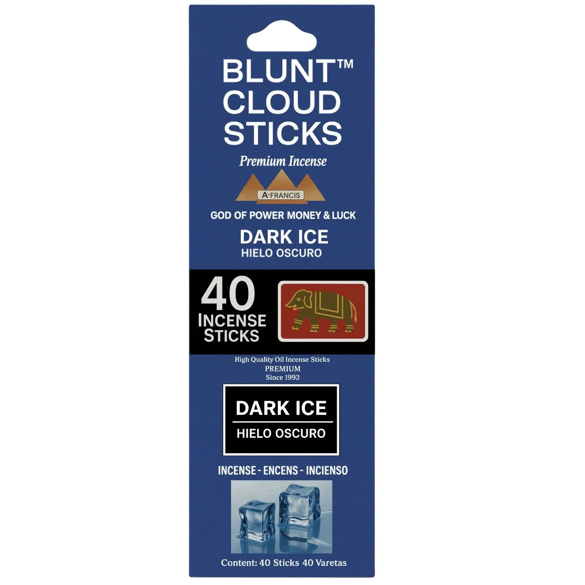 Blunt Cloud Incense Sticks 11"- Dark Ice, 40-Stick Pack