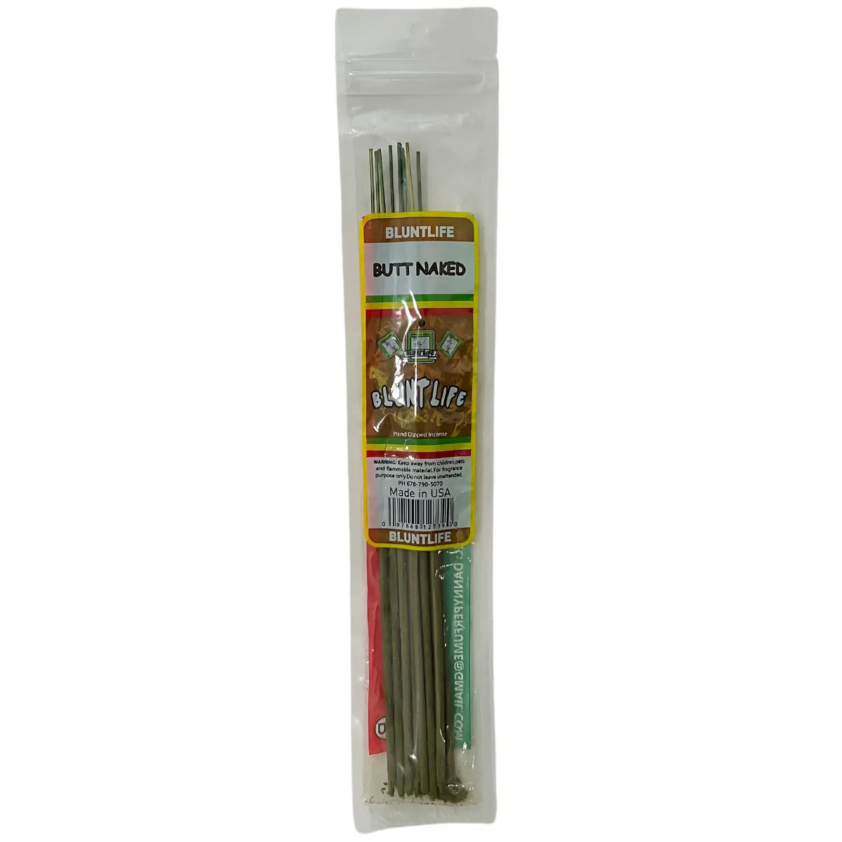 BluntLife Incense Sticks 11"- Butt Naked, 10-Stick Pack